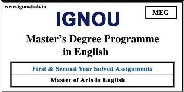 IGNOU MA English Solved Assignments 2021-22 | Ignouhub.in IGNOU MA English Solved Assignments 2021-22 | Ignouhub.in