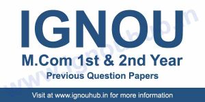 IGNOU M.COM Syllabus 2025 | Ignouhub.in
