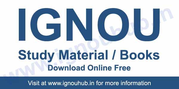 IGNOU Study Material/ Books 2019 online at eGyankosh IGNOU Study Material/ Books 2019 online at eGyankosh